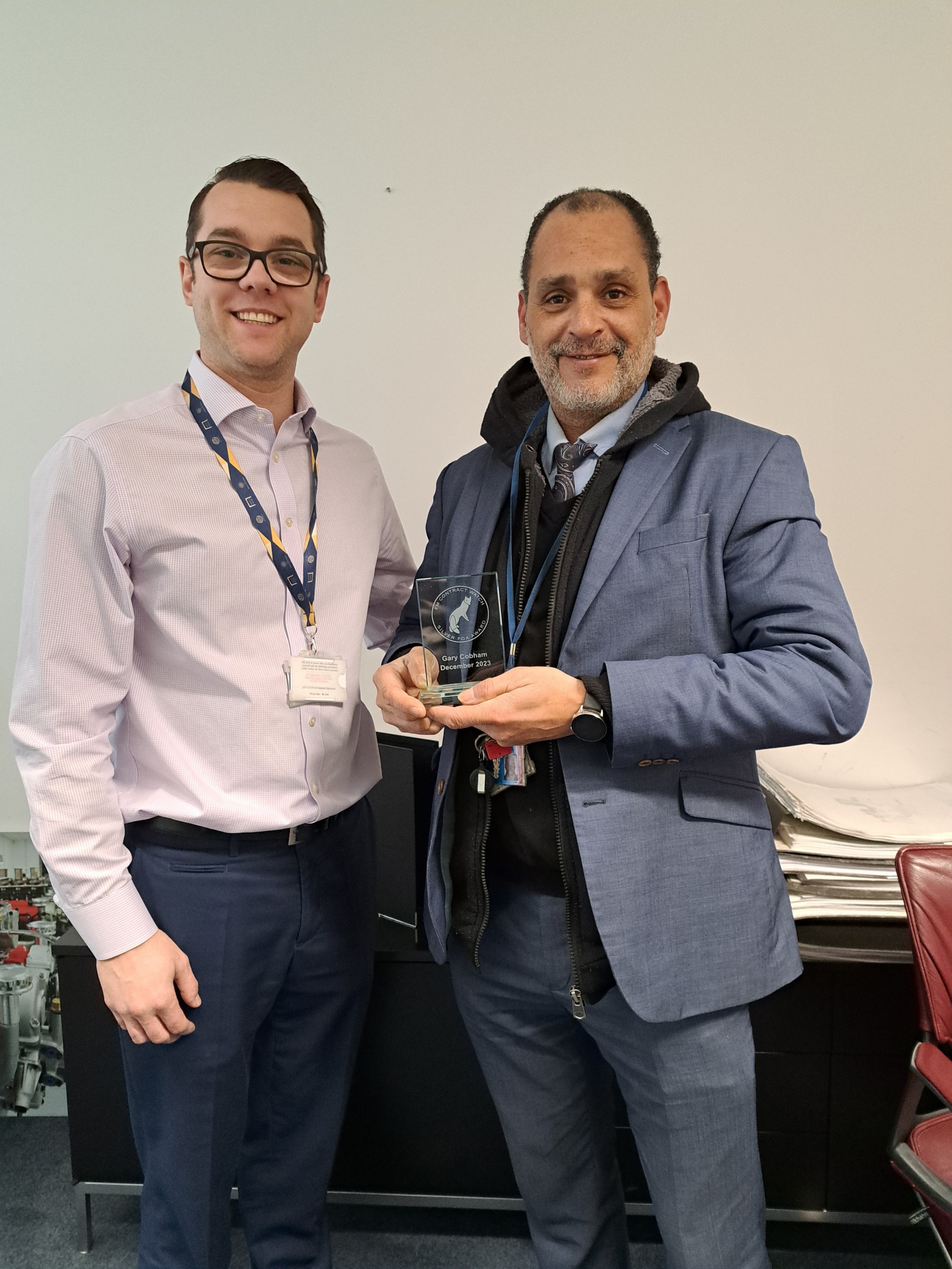 2023 Silver Fox Award presented to Gary Cobham – CIS Security - Silverfox